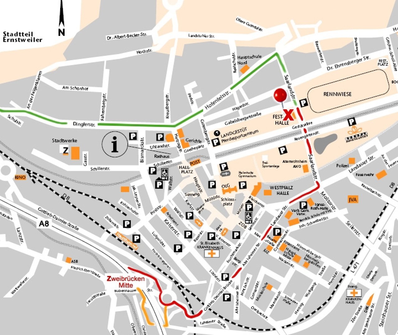 Anfahrt | Internetauftritt der Stadt Zweibrücken